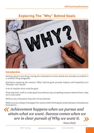 400 Coaching Questions For Managers | PDF