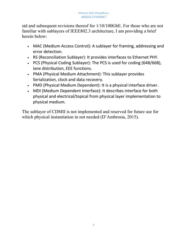 400 Gigabits Ethernet | PDF