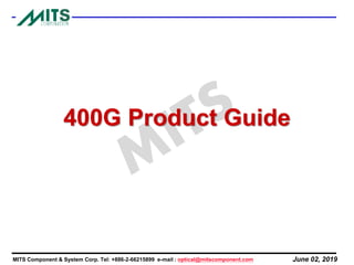 400G High Speed interconnect product guide | PDF