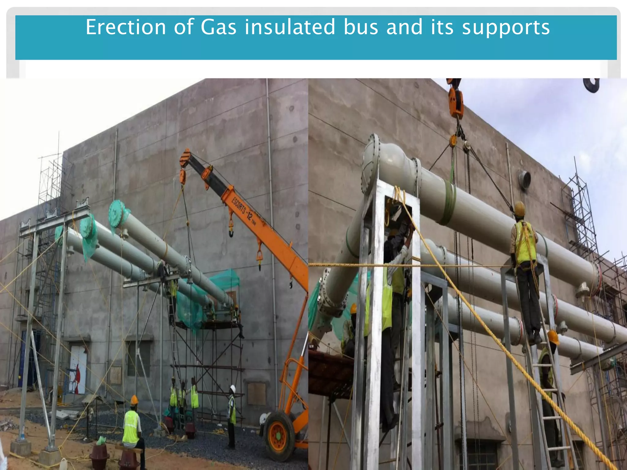 400kV GIS Substation Erection Sequence | PDF