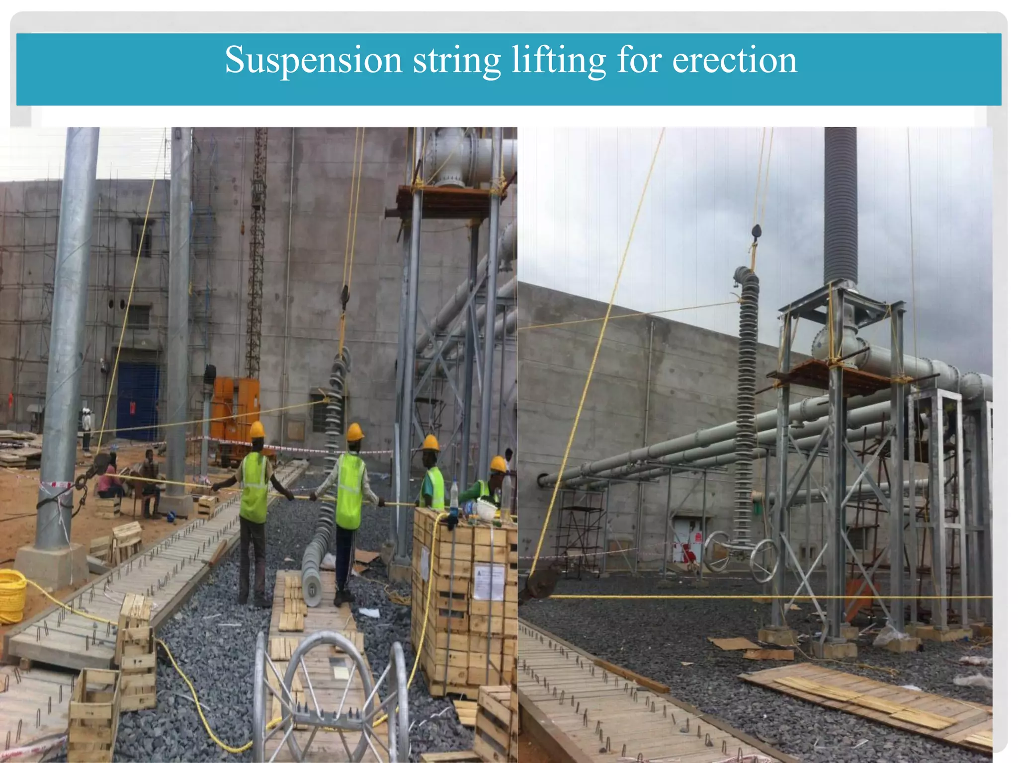 400kV GIS Substation Erection Sequence | PDF