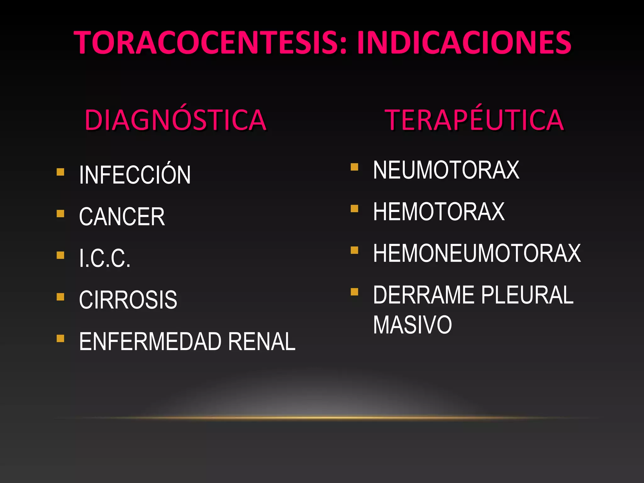 Toracocentesis y drenaje torácico - CICAT-SALUD | PPT