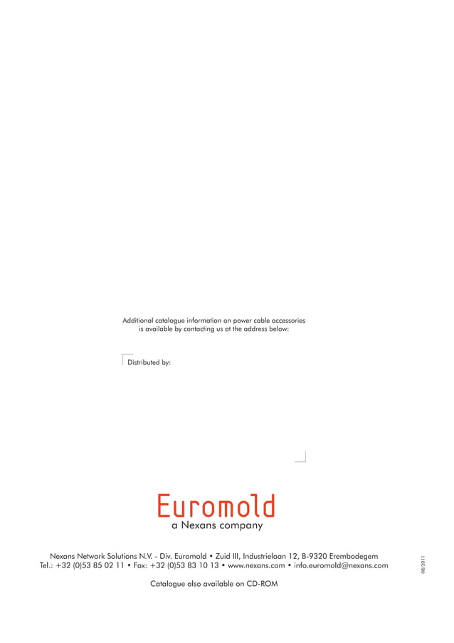 400 Series Interface C Compact Nexans Euromold Cable Connectors HV | PDF