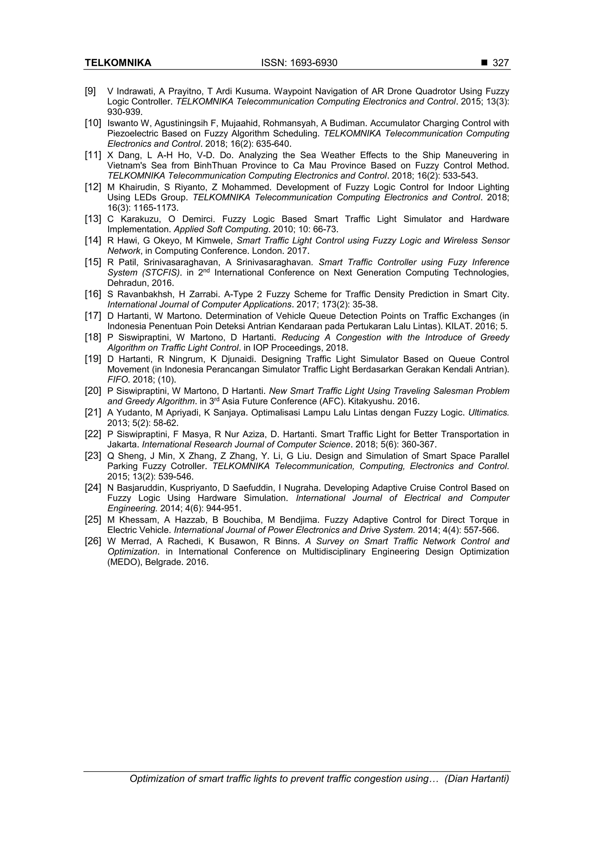 Optimization Of Smart Traffic Lights To Prevent Traffic Congestion