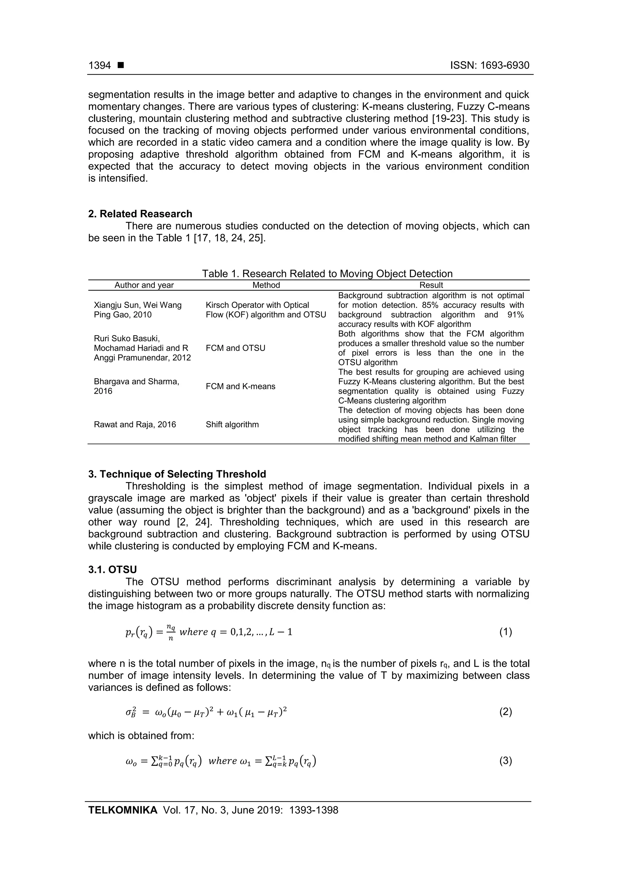 Vehicle Detection Using Background Subtraction And Clustering