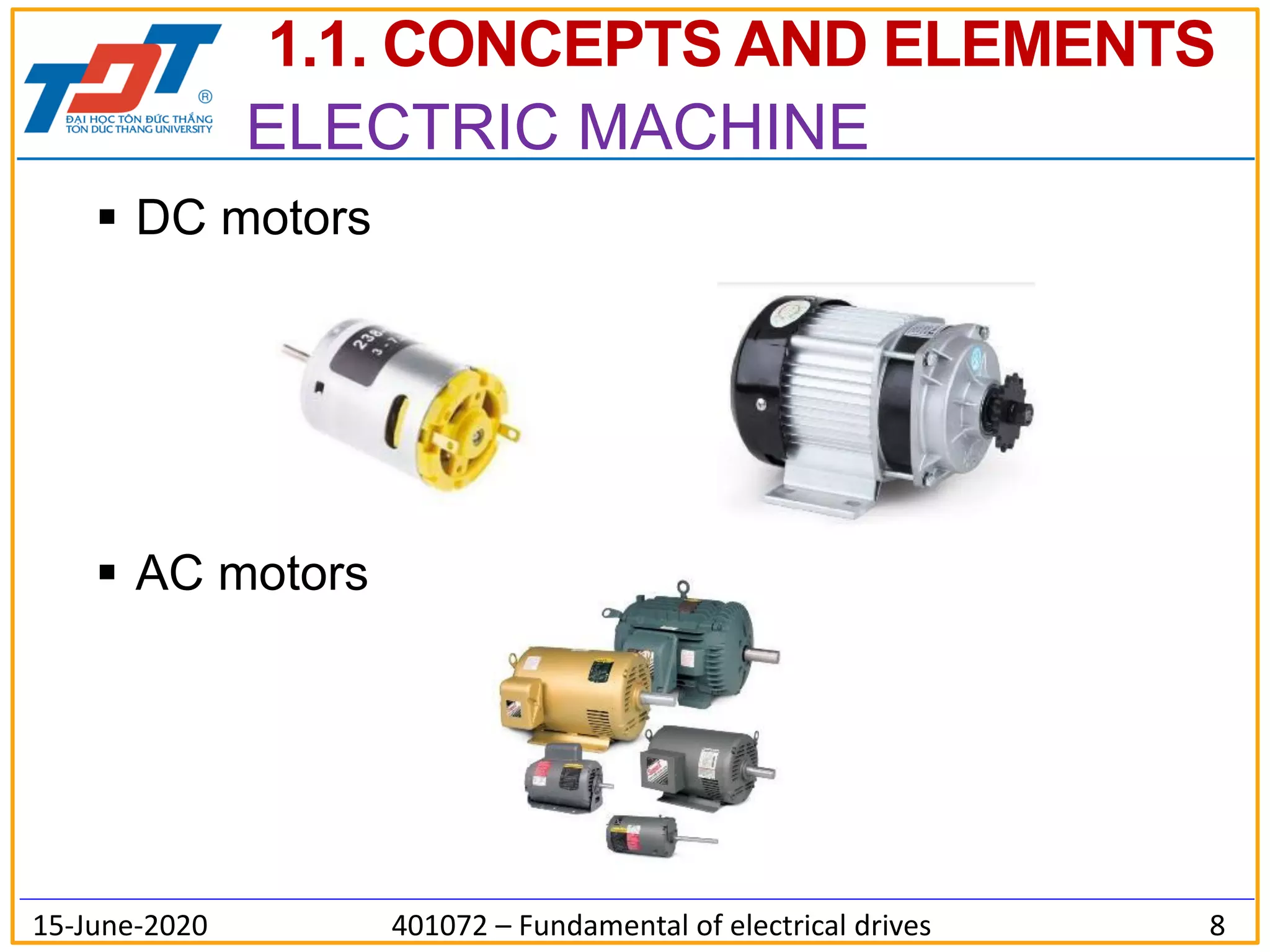 401072 chapter 1 fundamental of electrical drives | PPT