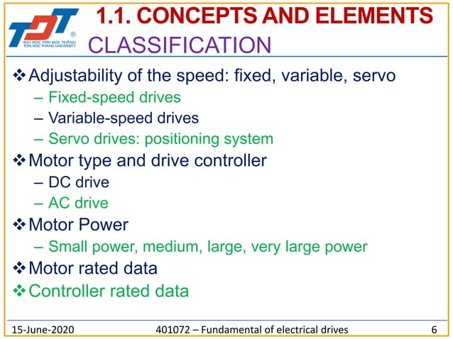 401072 chapter 1 fundamental of electrical drives | PPT