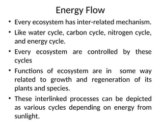 Learn about ecology and the different types of ecosystem | PPT