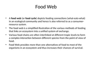 Learn about ecology and the different types of ecosystem | PPT