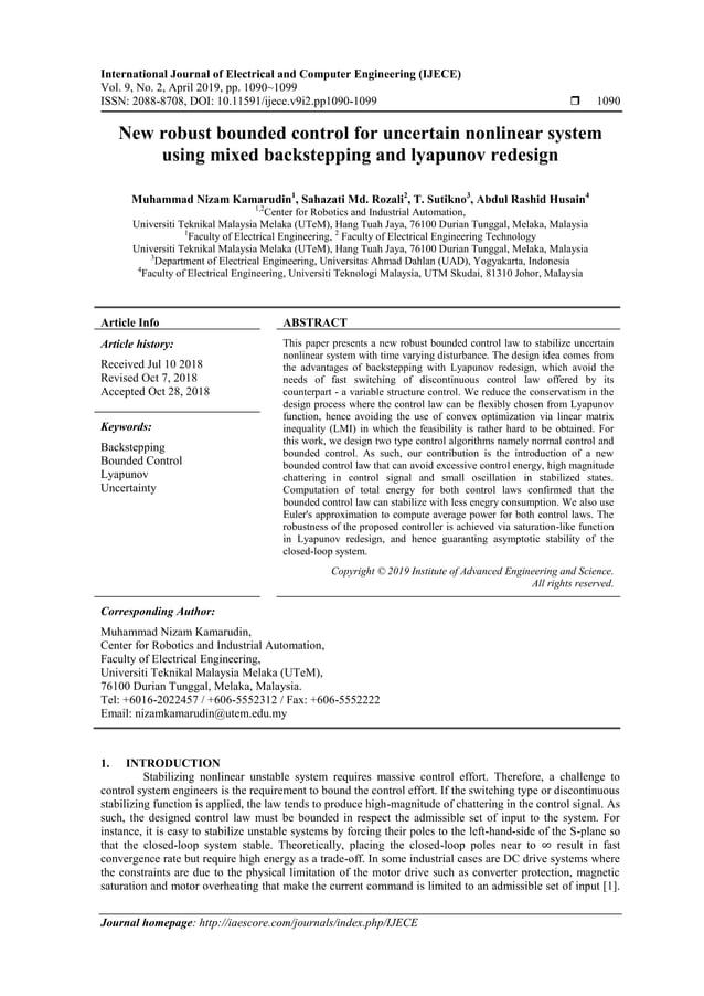 A hybrid bacterial foraging and modified particle swarm optimization for model order reduction | PDF