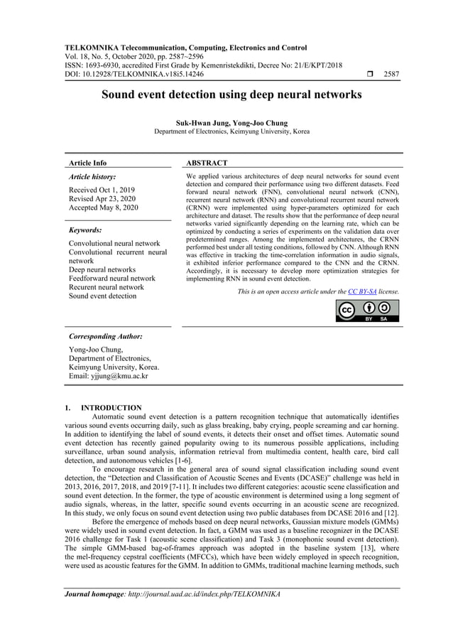 Sound Event Detection Using Deep Neural Networks Pdf 6566