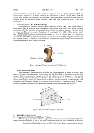 Savonius Wind Turbine Performances on Wind Concentrator | PDF