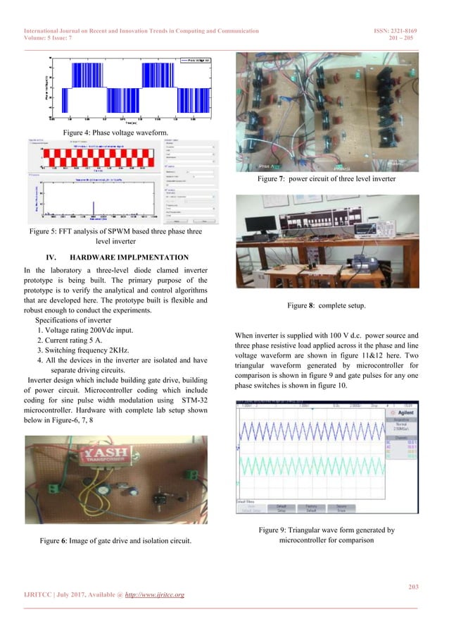 Hardware Implementation of SPWM Based Diode Clamped Multilevel Invertr | PDF