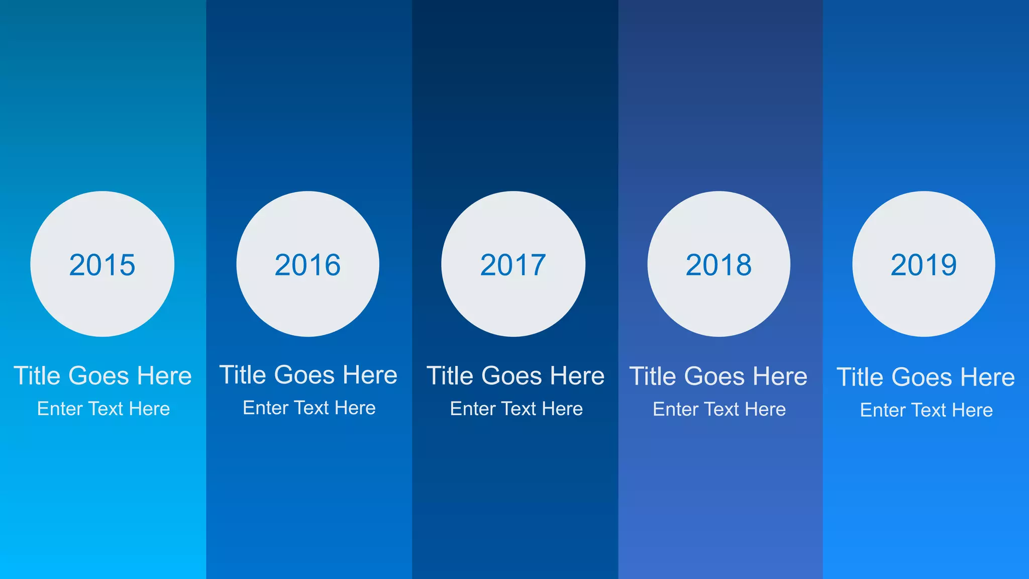 Animated Blue Gradient PowerPoint Template | PPT