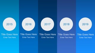 Animated Blue Gradient PowerPoint Template | PPT