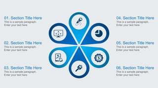 Animated Blue Gradient PowerPoint Template | PPT