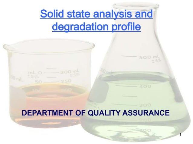 4016 solid state analysis | PPTX | Chemistry | Science