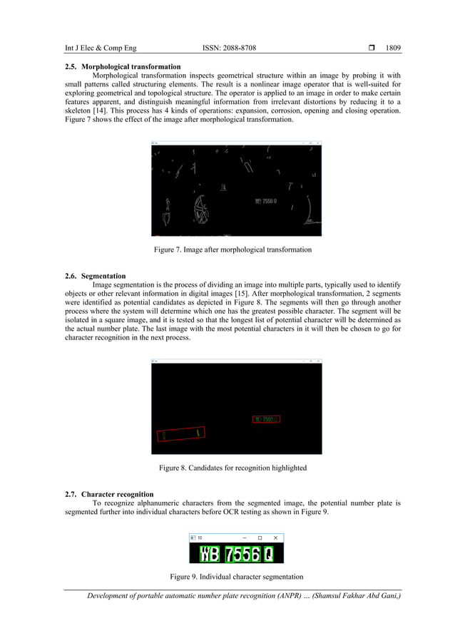 Development of portable automatic number plate recognition (ANPR) system on Raspberry Pi | PDF