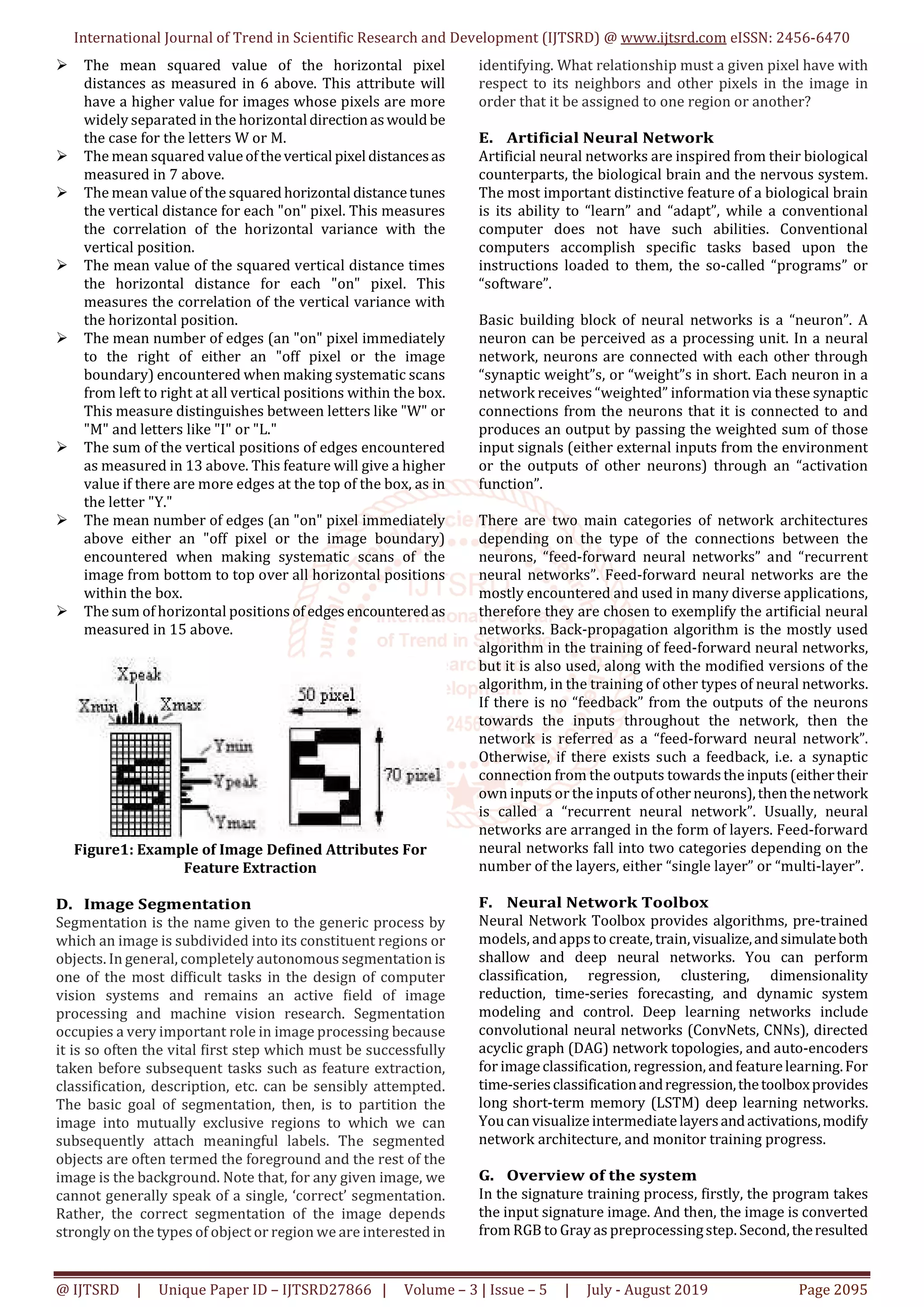 ANN Based Handwritten Signature Recognition System | PDF