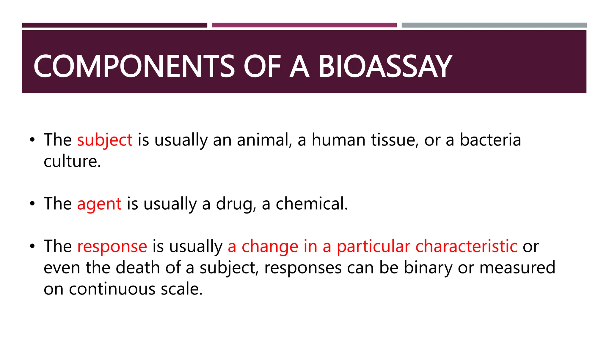 Bioassay a presentation on the topic of Biostatistics | PPTX