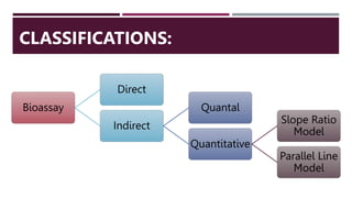 Bioassay a presentation on the topic of Biostatistics | PPTX