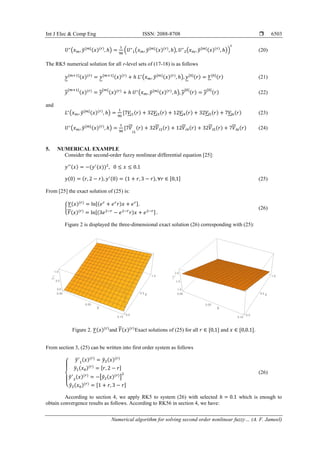 umerical algorithm for solving second order nonlinear fuzzy initial value problems | PDF
