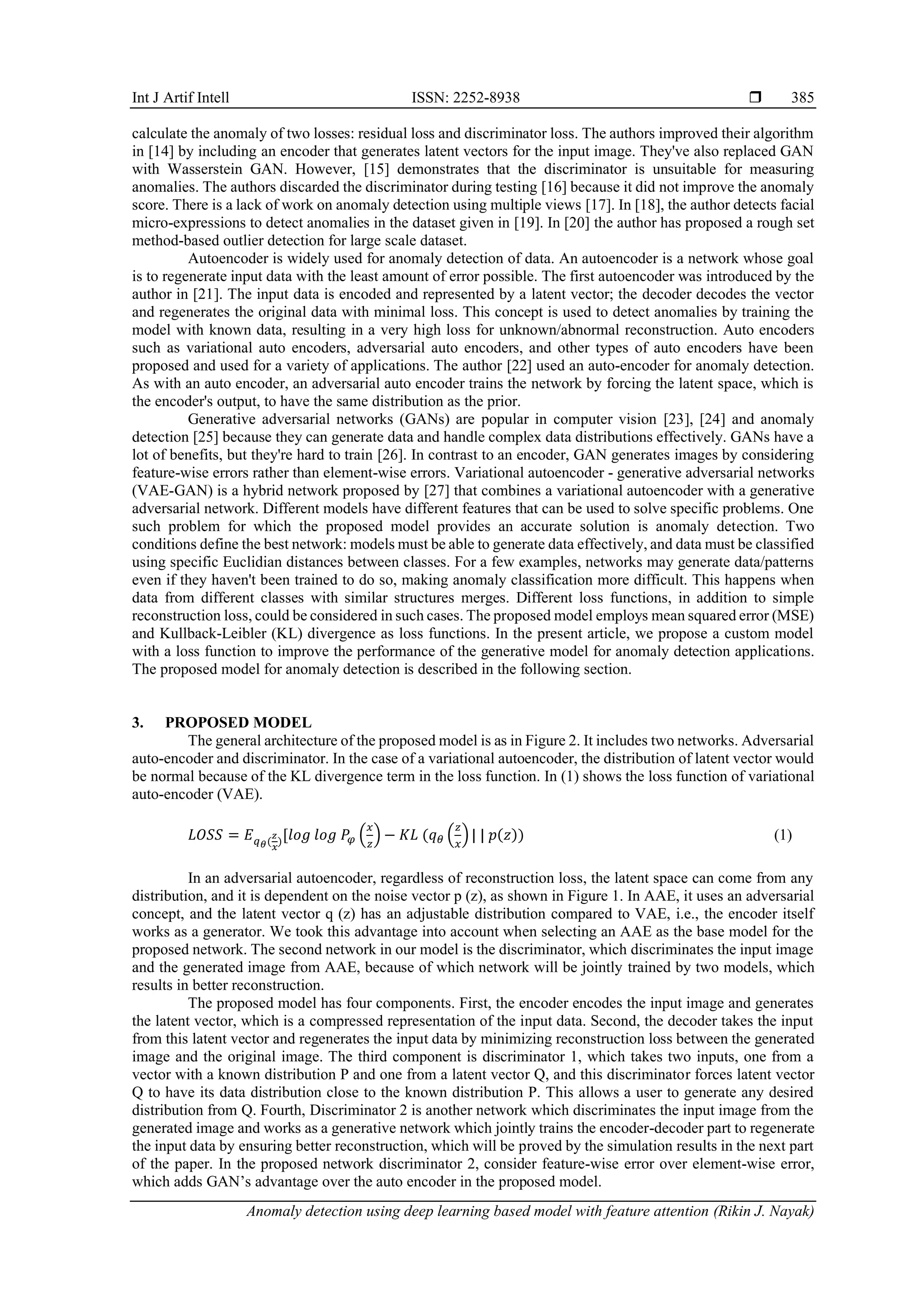 Anomaly Detection Using Deep Learning Based Model With Feature Attention Pdf