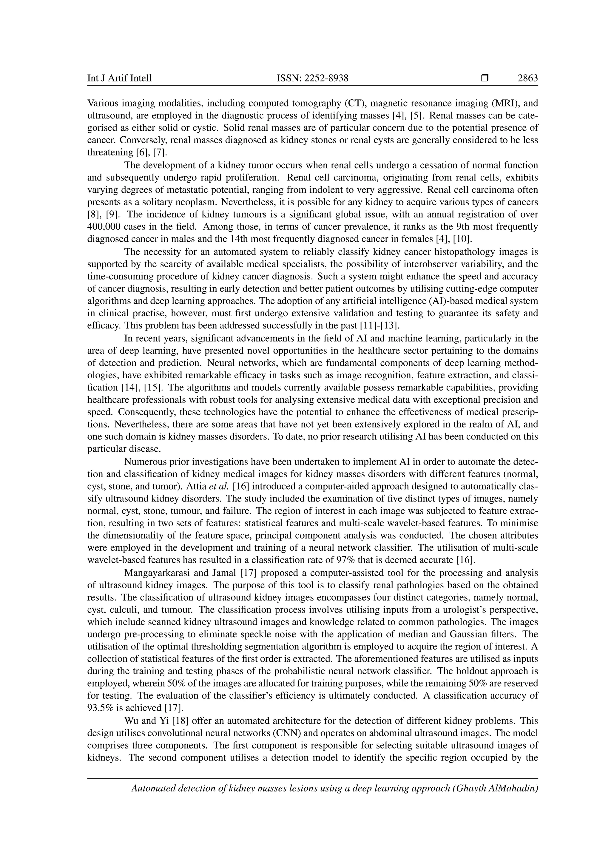 Automated detection of kidney masses lesions using a deep learning ...