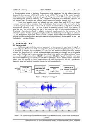 Comparative study to realize an automatic speaker recognition system | PDF | Digital Audio ...