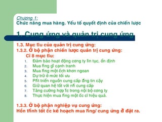 Bài Giảng Quản Trị Mua Hàng Và Lưu Kho | PDF