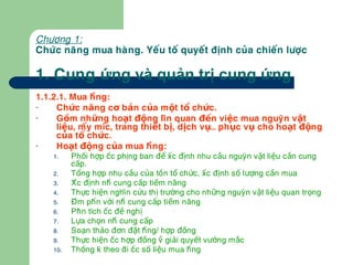 Bài Giảng Quản Trị Mua Hàng Và Lưu Kho | PDF