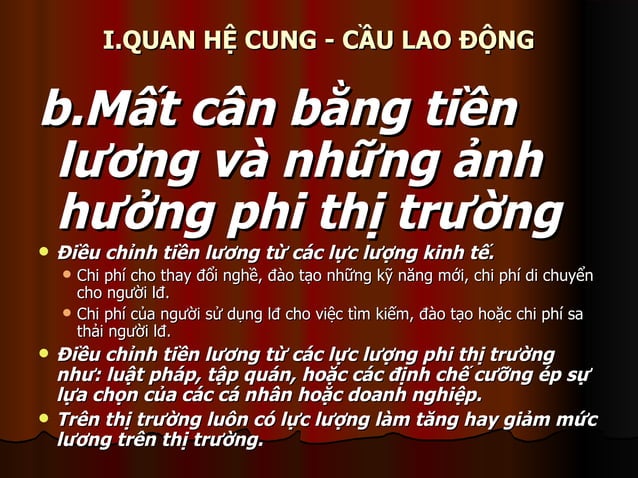 Bài Giảng Phân Tích Thị Trường Lao Động | PDF