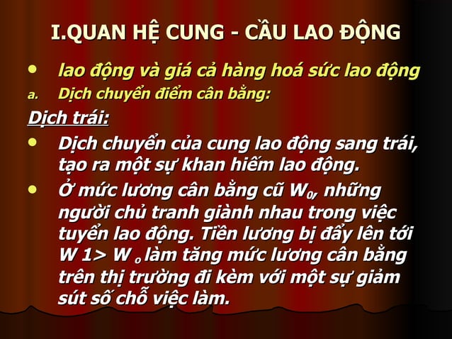 Bài Giảng Phân Tích Thị Trường Lao Động | PDF