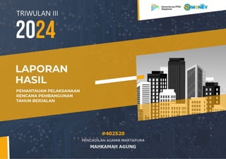 Emonev bappenas trw 3 TA 2024 Martapura | PPT