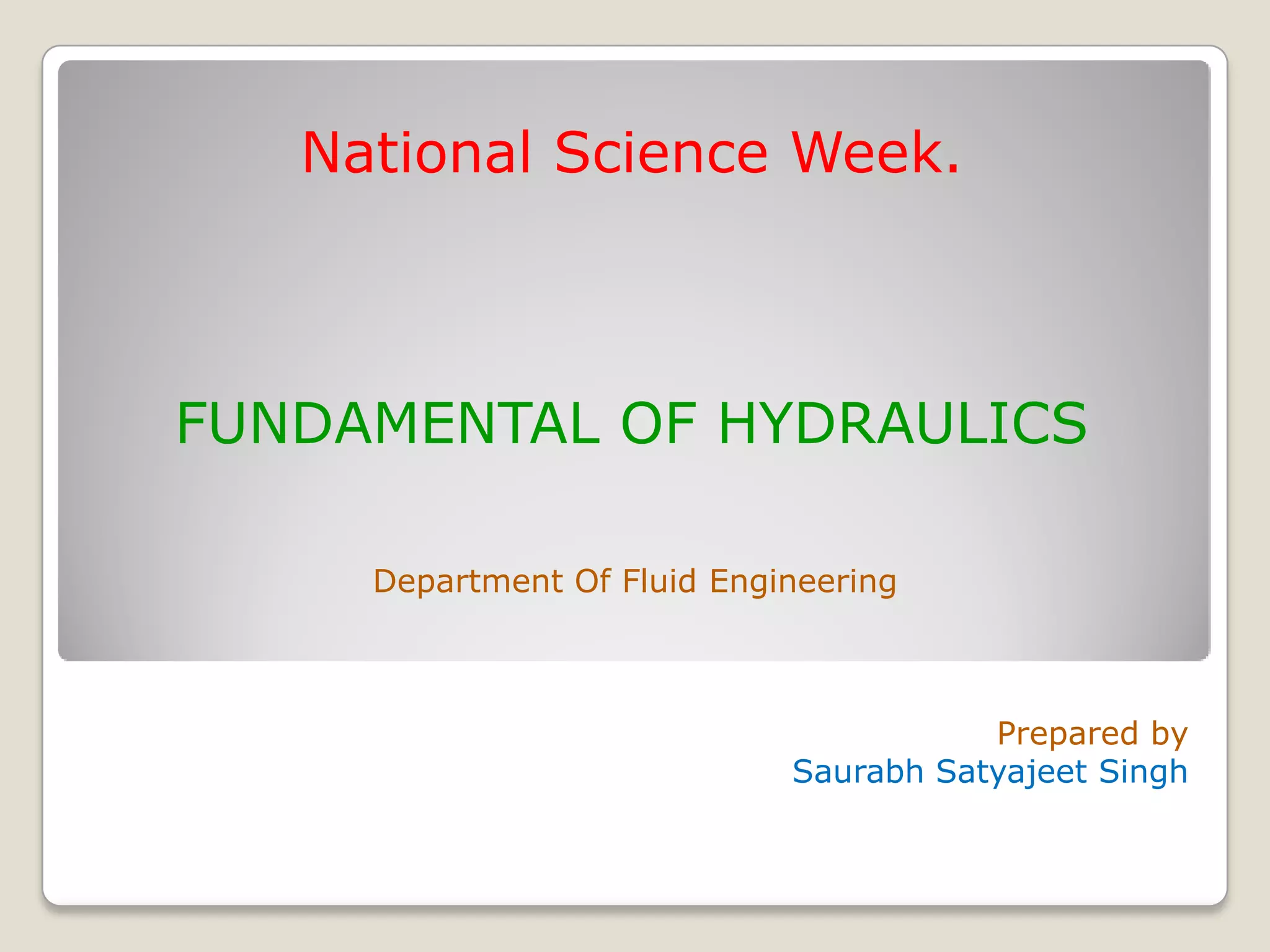 40266484-Fundamentals-of-Hydraulics.pdf | Technology & Computing