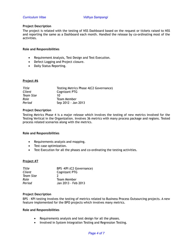 Vidhya S _Profile | PDF