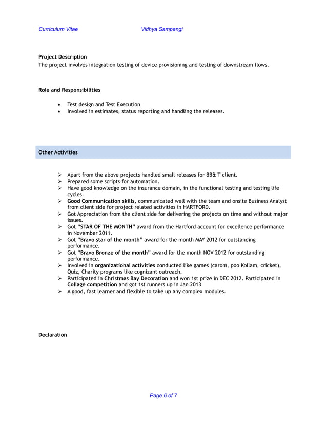 Vidhya S _Profile | PDF