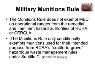 Cleaning Up Munitions | PPT | Defense Industry | Industries