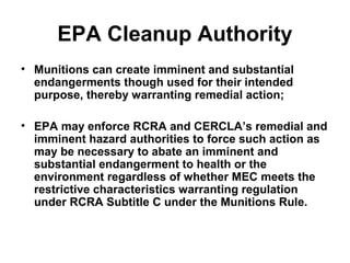 Cleaning Up Munitions | PPT | Defense Industry | Industries