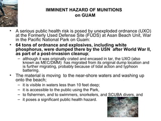 Cleaning Up Munitions | PPT | Defense Industry | Industries