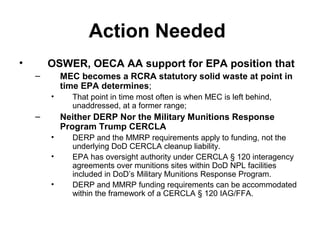 Cleaning Up Munitions | PPT | Defense Industry | Industries