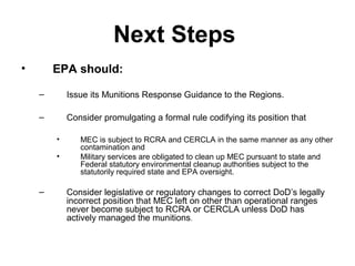 Cleaning Up Munitions | PPT