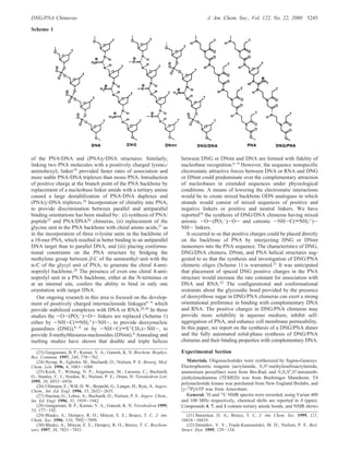 JACS 2000 122(22)5244-5250. Deoxynucleic Guanidine and Peptide Nucleic Acid Chimeras- Synthesis ...