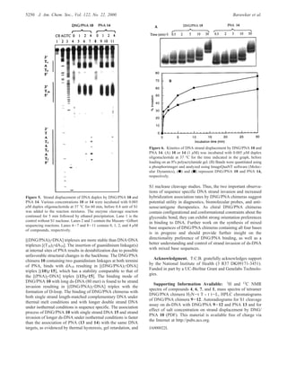 JACS 2000 122(22)5244-5250. Deoxynucleic Guanidine and Peptide Nucleic ...