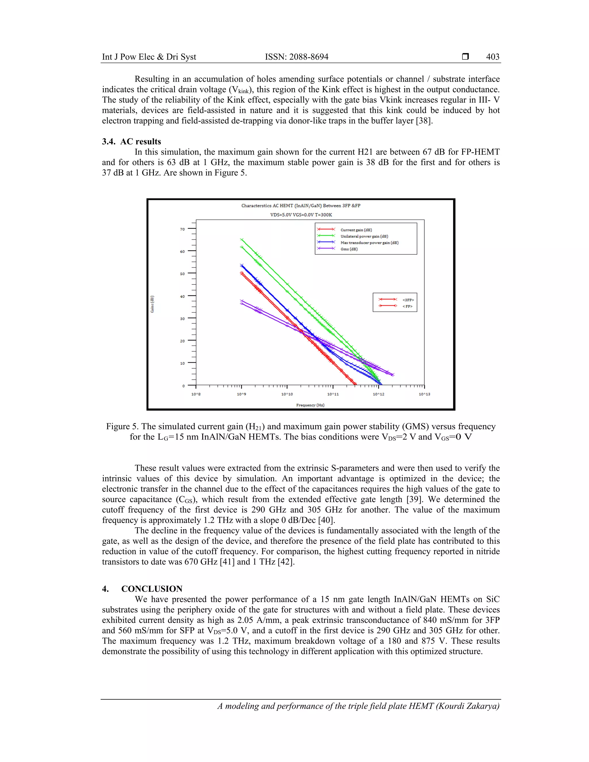 A modeling and performance of the triple field plate HEMT | PDF