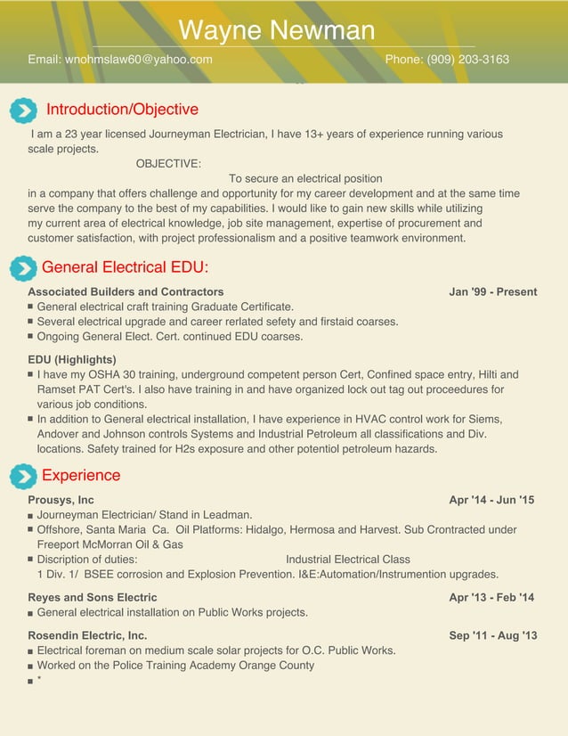 Wayne Newman Resume | PDF