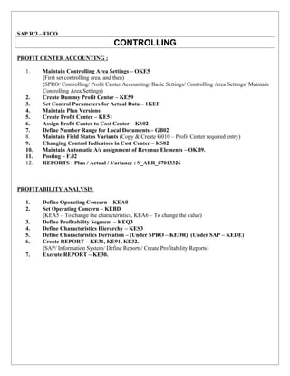 40298060 sap-fico-steps | PDF | Business Accounting & Finance | Business