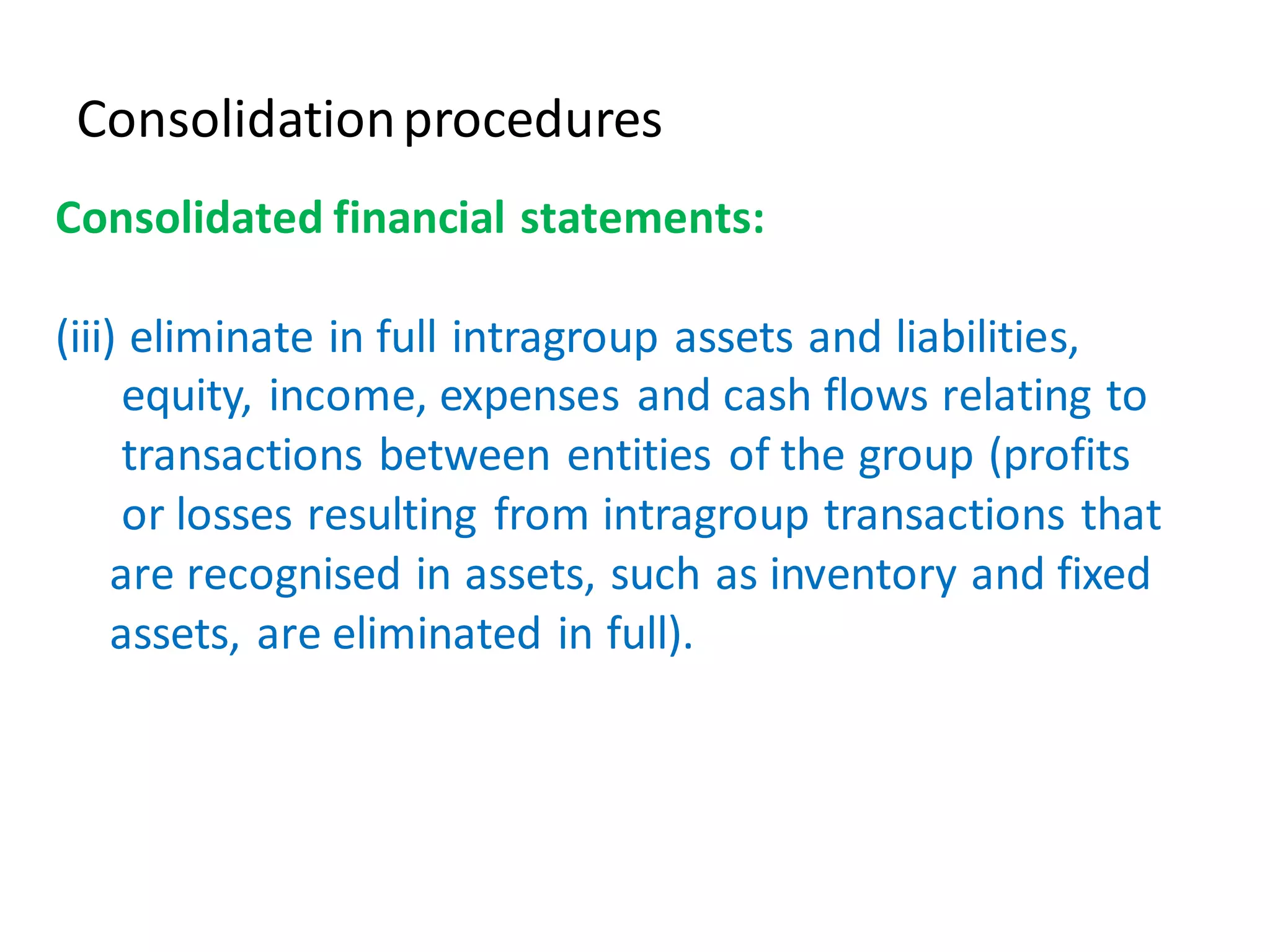 IFRS 10. Consolidated Financial Statements. Presentation. | PDF
