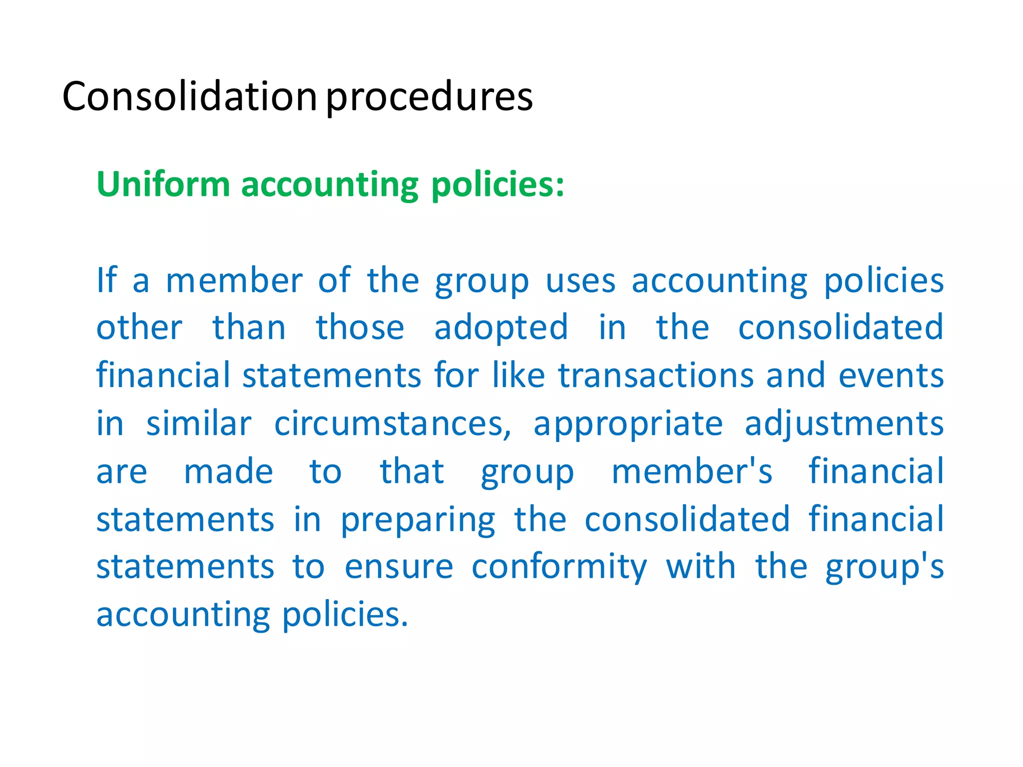 IFRS 10. Consolidated Financial Statements. Presentation. | PDF