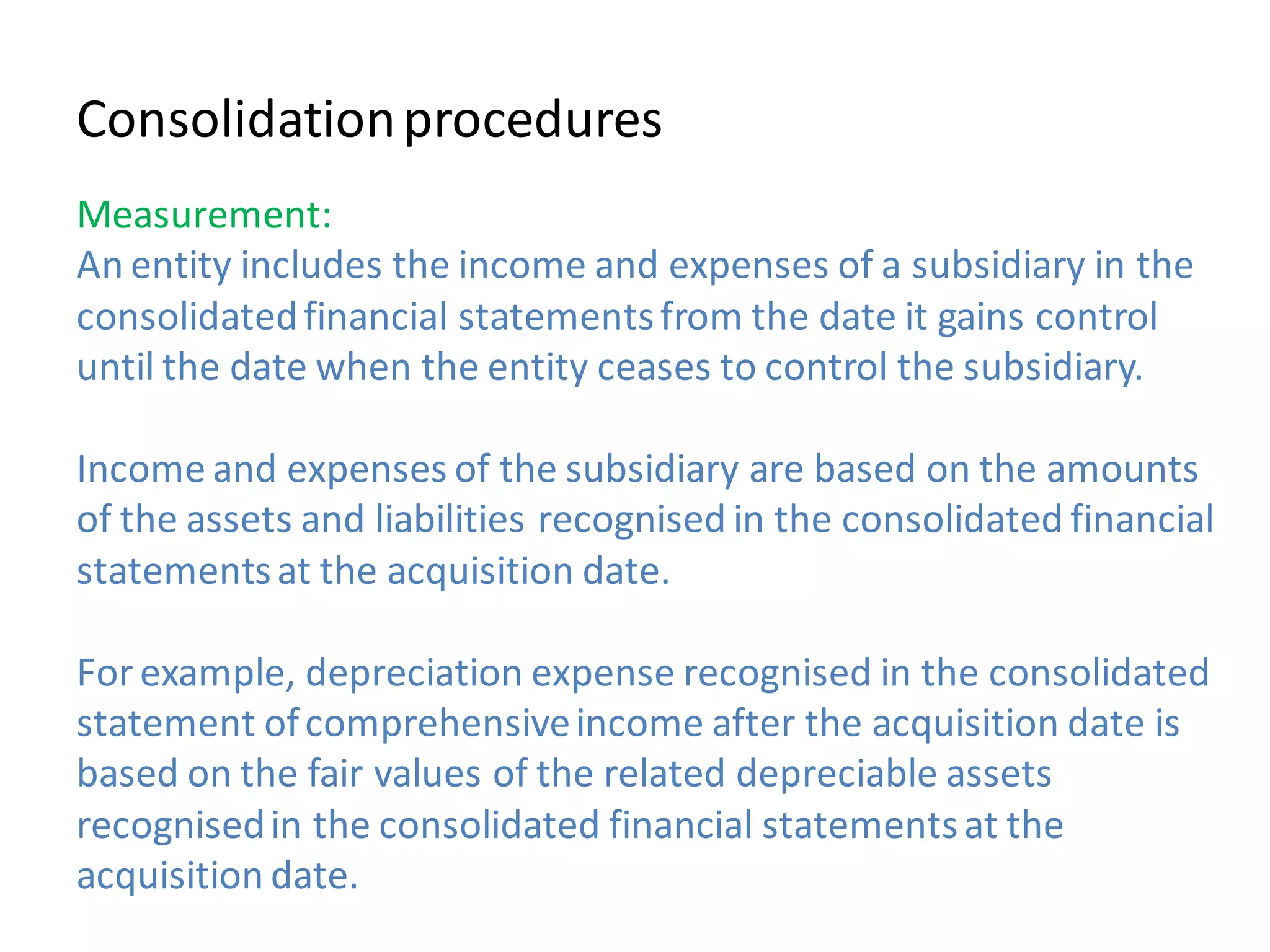 IFRS 10. Consolidated Financial Statements. Presentation. | PDF